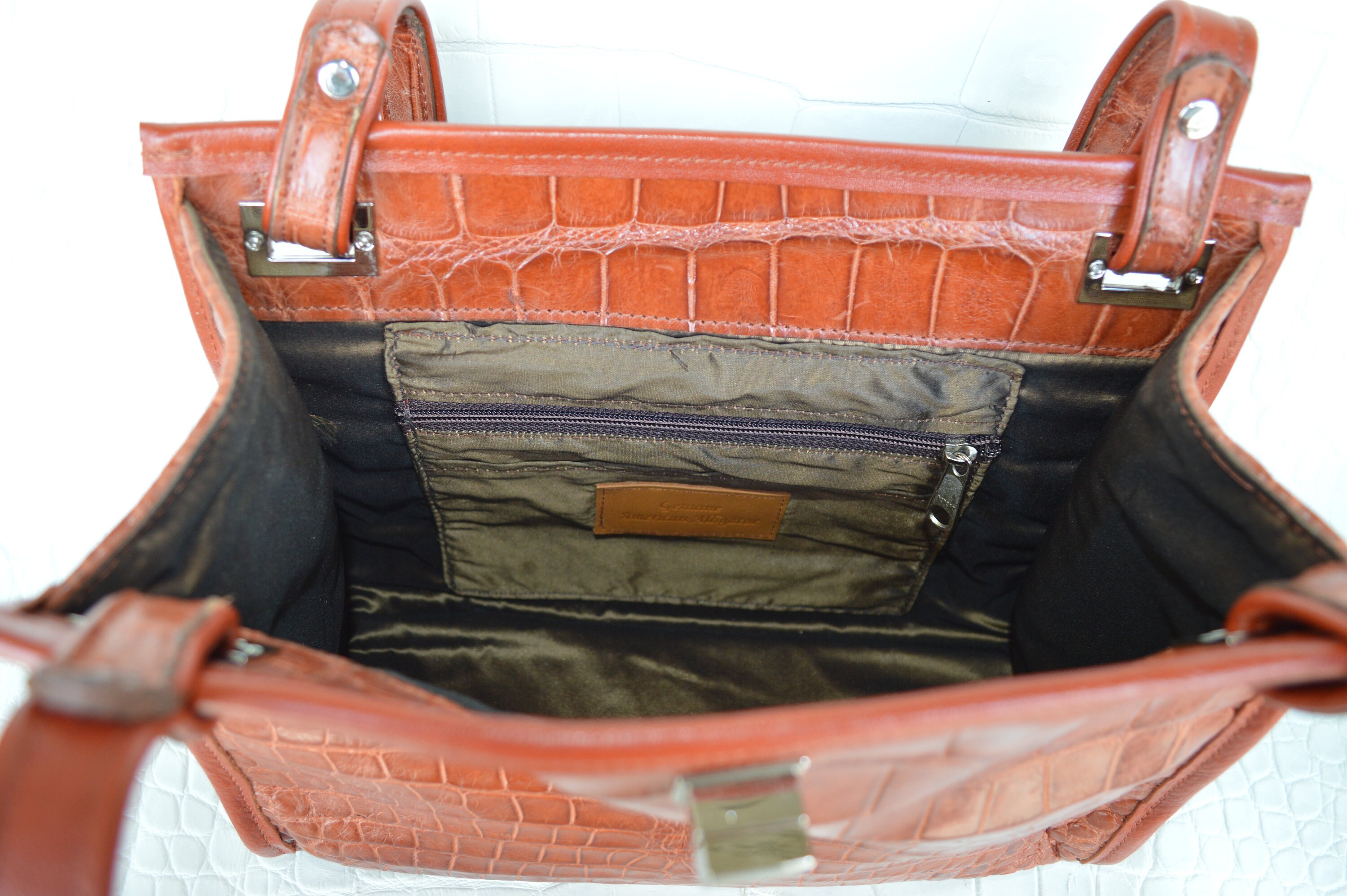 Genuine Wild Caught Alligator Leather "the Handbag" - Etsy
