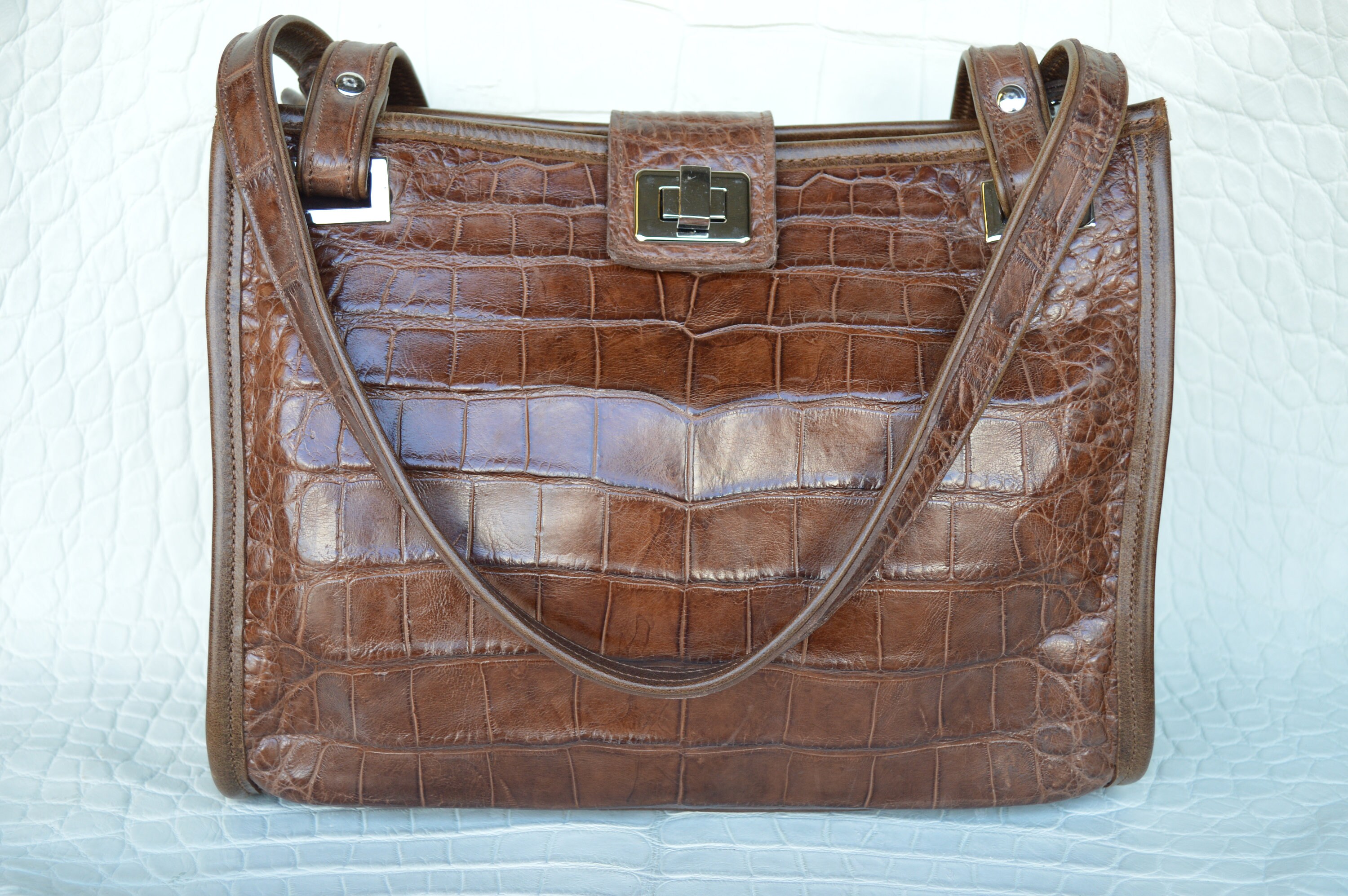 Genuine Wild Caught Alligator Leather "the Handbag" - Etsy