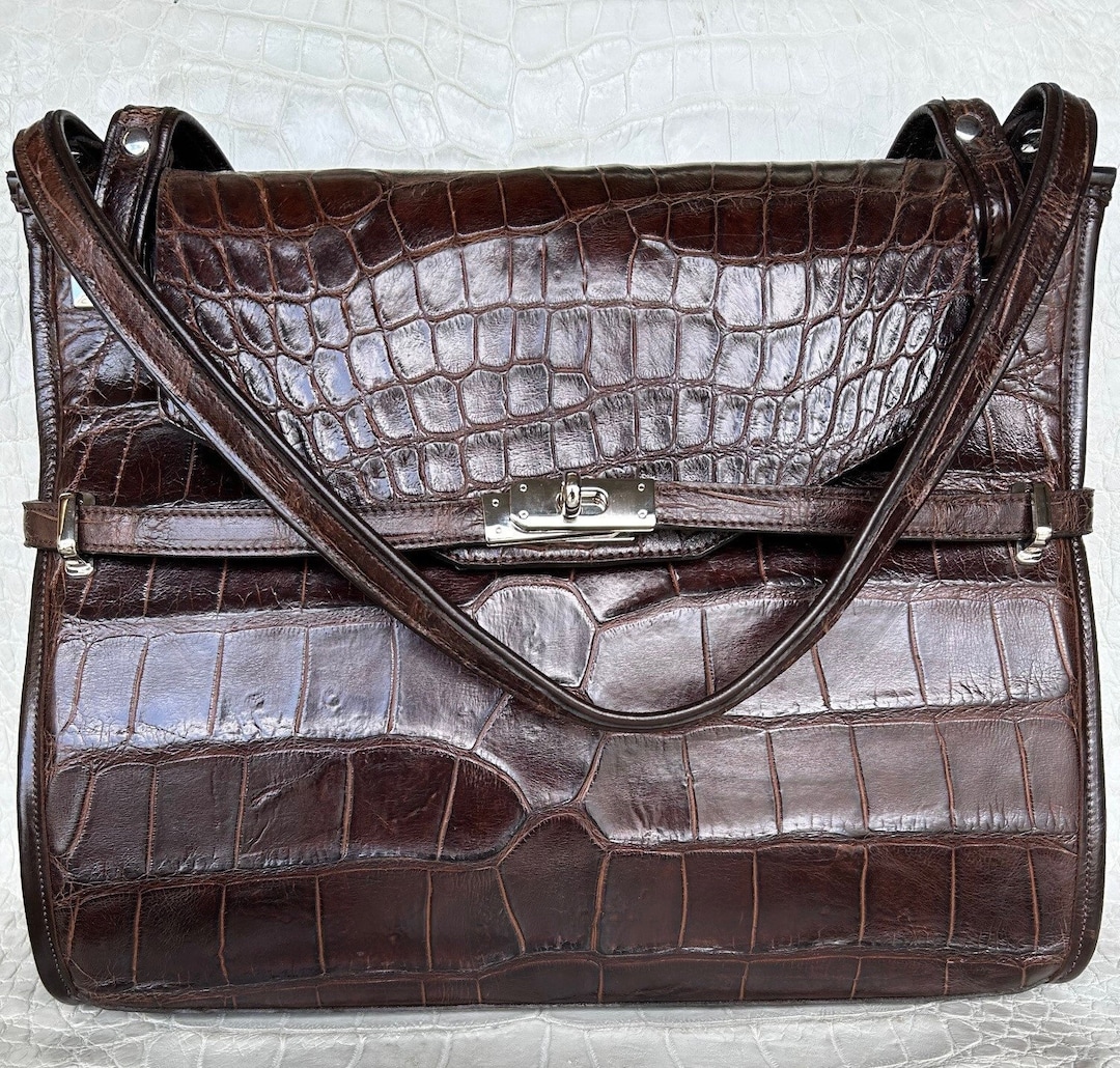 Genuine Wild Caught Alligator Leather "the Manhattan Purse" - Etsy