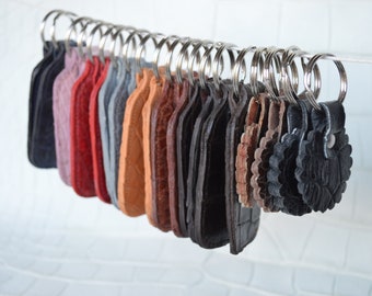 Leather Crocodile Key Chain - Etsy
