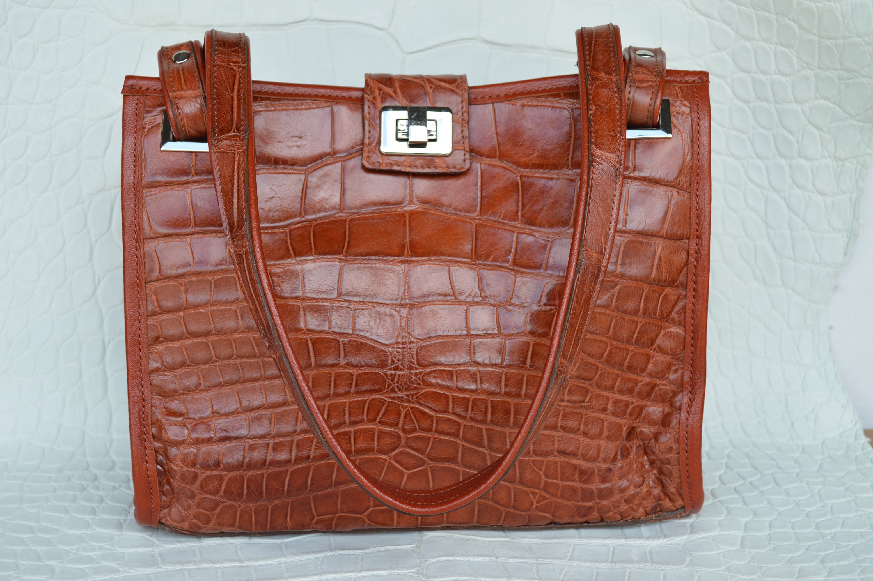 Genuine Wild Caught Alligator Leather "the Handbag" - Etsy