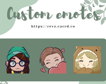 12 Chibi Anime Emotes for Twitch, Discord and More! - Etsy