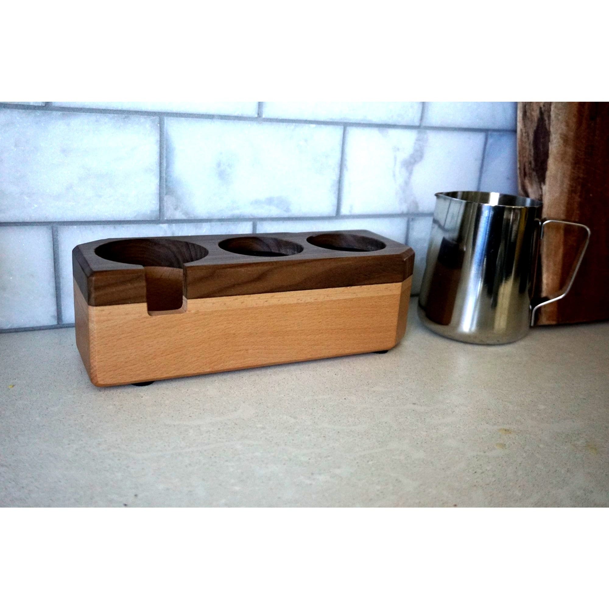 Wooden Espresso Tamp Station for 51mm, 53mm, and 58.5MM Portafilters ...