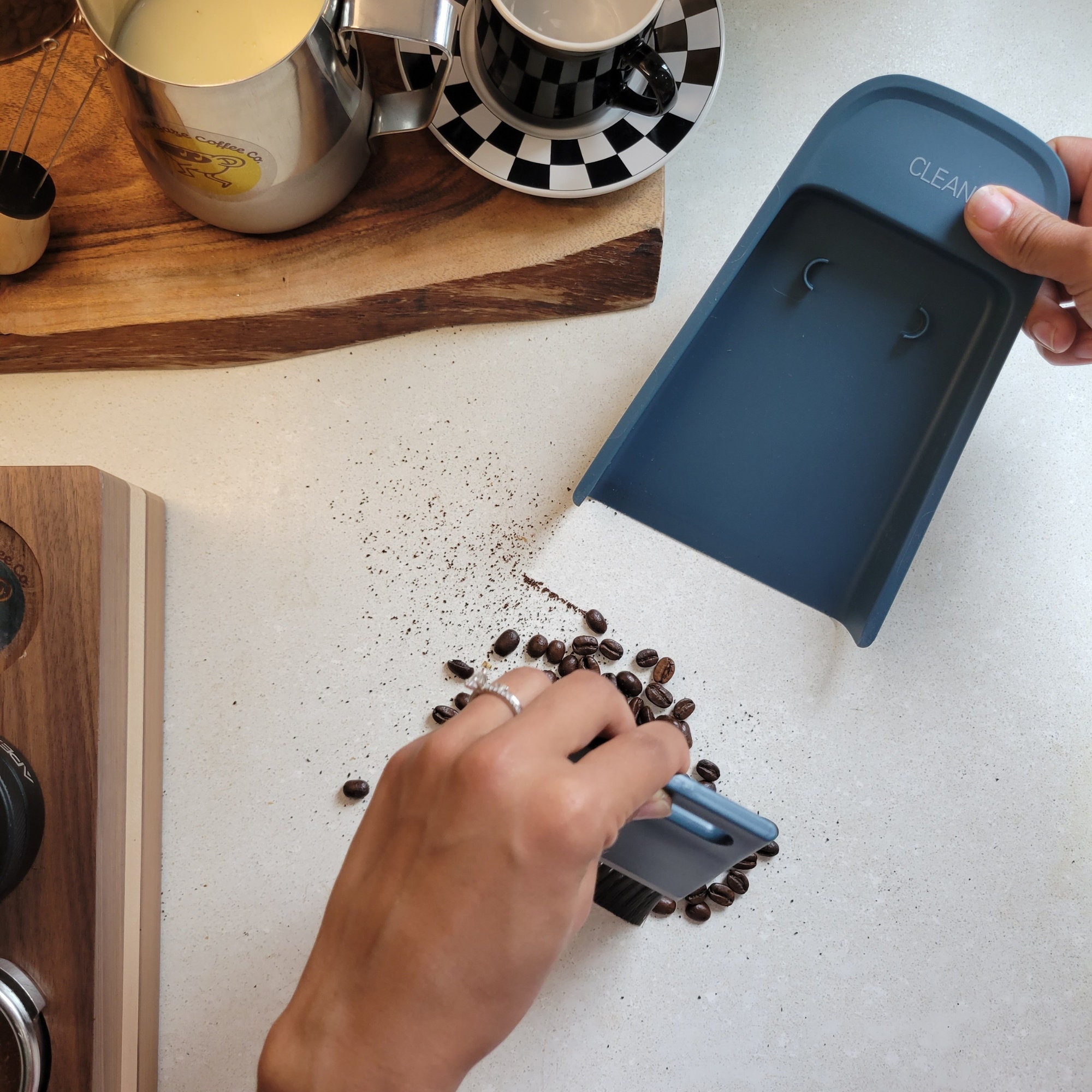 3-piece Aesthetic Nested Broom, Duster, and Dustpan Set for Cleaning ...