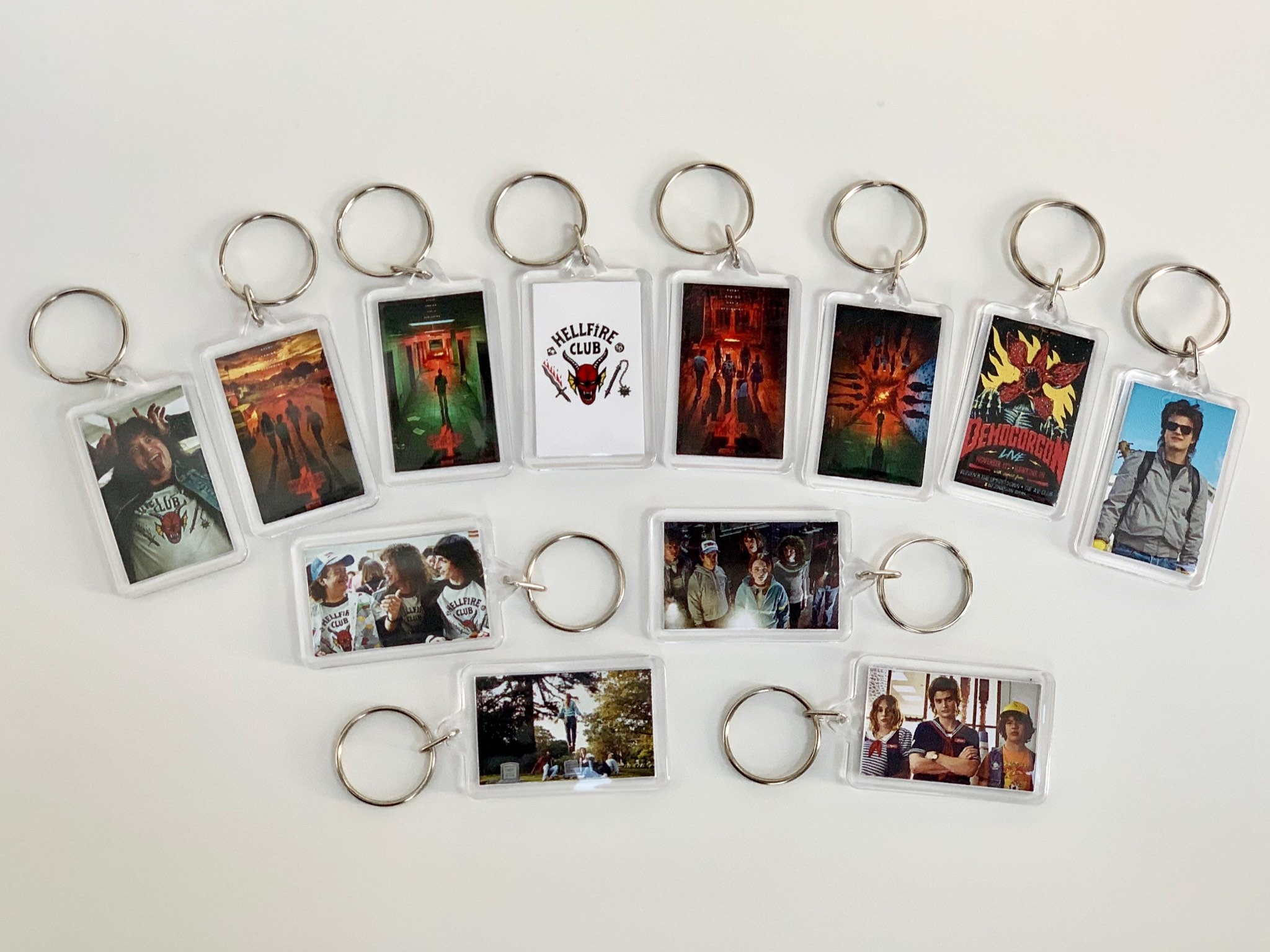 Stranger Things Inspired Keyrings - Etsy