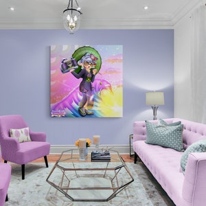 Kimono Marie Marie Splatoon Nintendo Art Digital Art Canvas Prints ...
