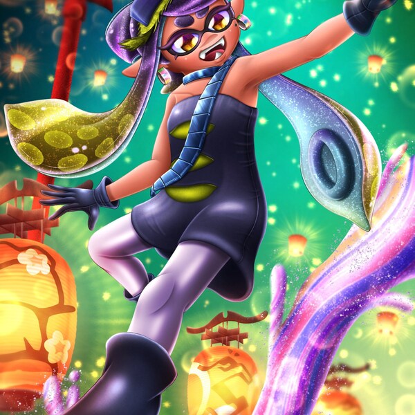 Splatoon Canvas Art - Etsy