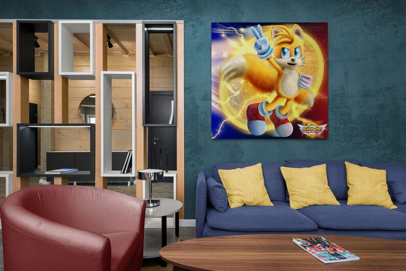 Movie Tails Tails the Fox Sonic Art Sega Art Digital Art Canvas Prints ...