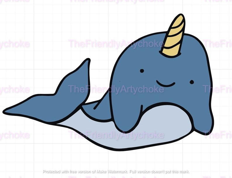 Layered Narwhal SVG, Cut File, Cricut, Silhouette - Etsy