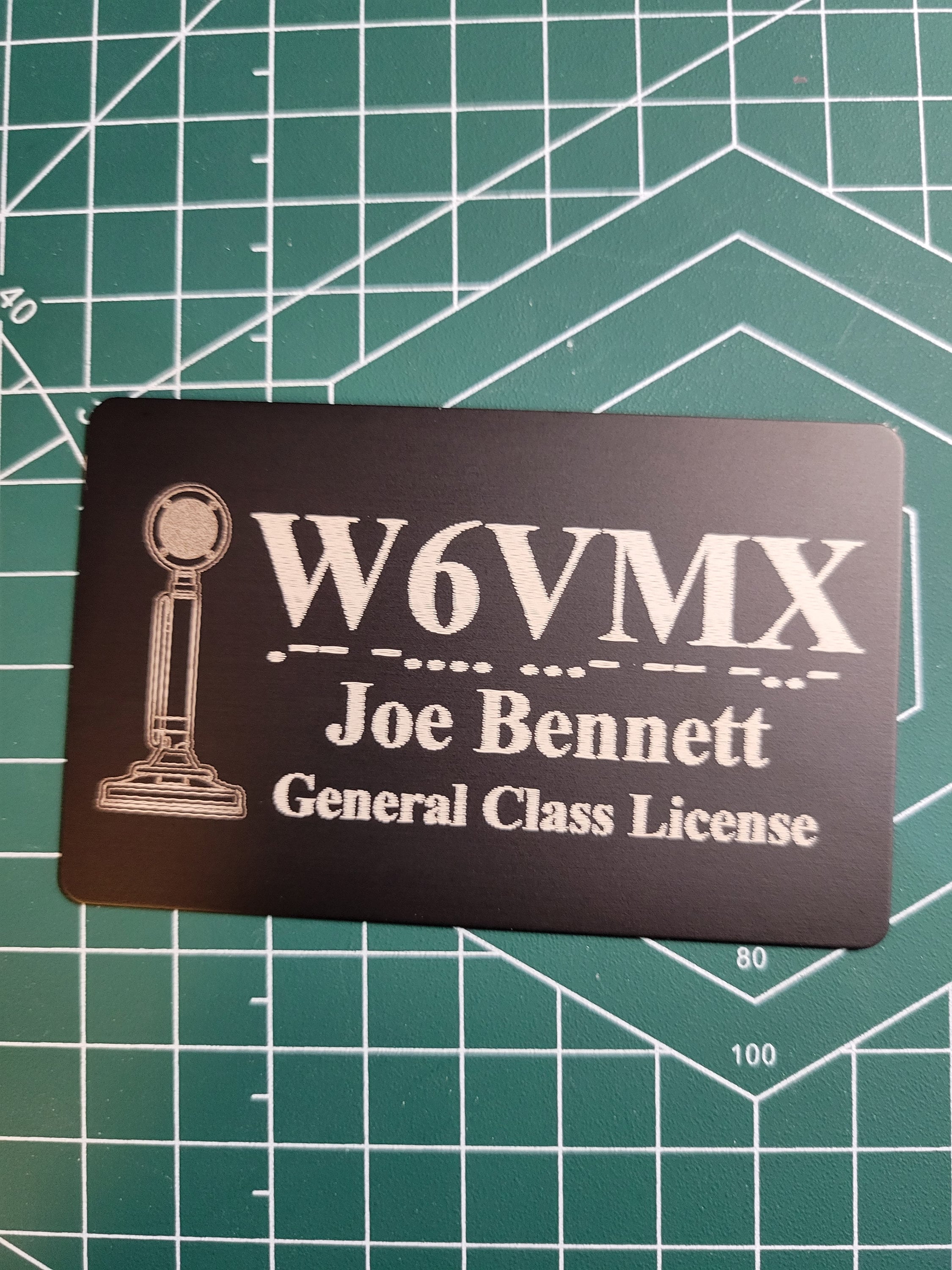 Anodized Aluminum Ham Call Sign Business Card - Etsy