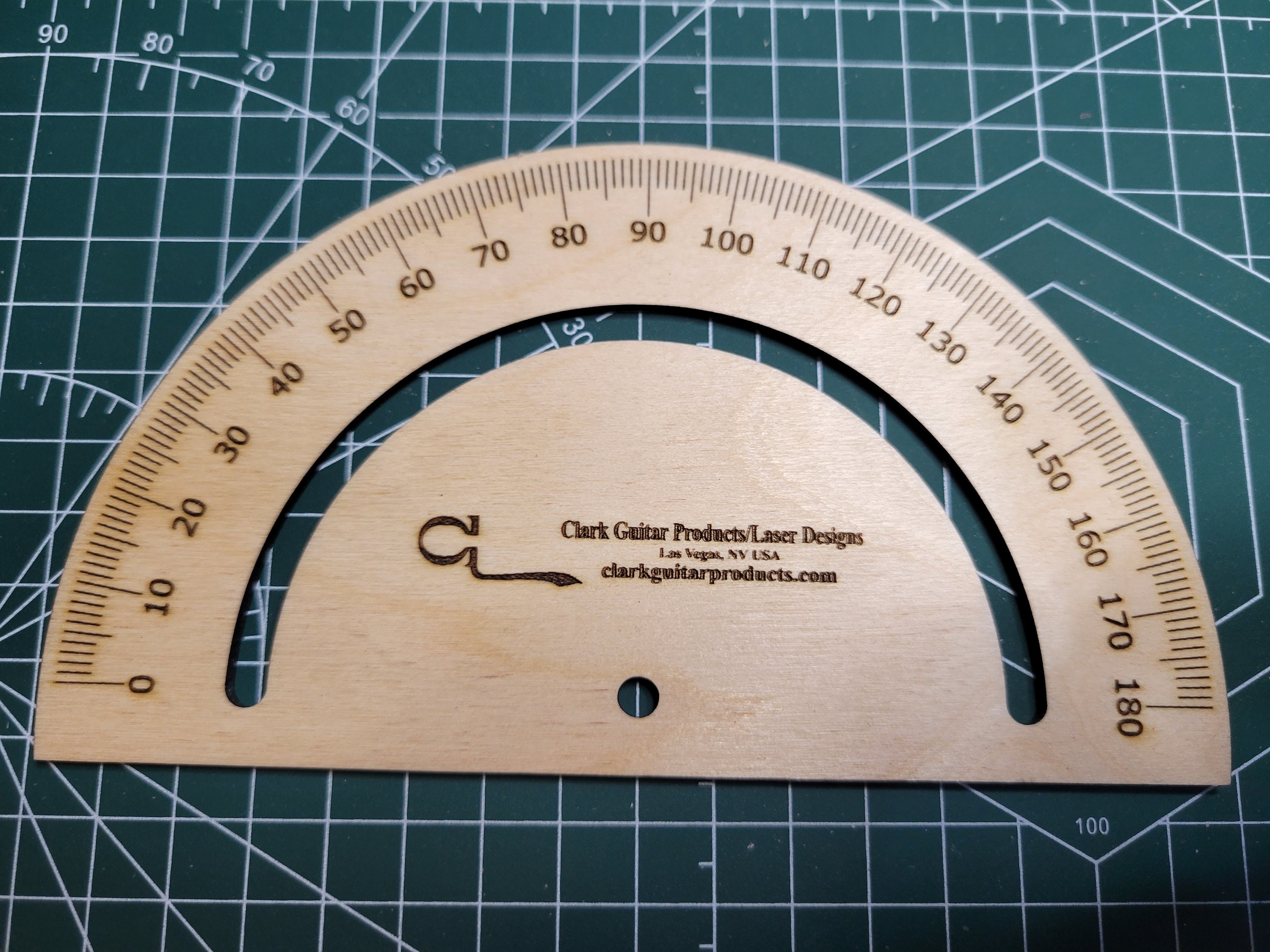 180 Degree Protractor With Hole and Slot-physical Item - Etsy