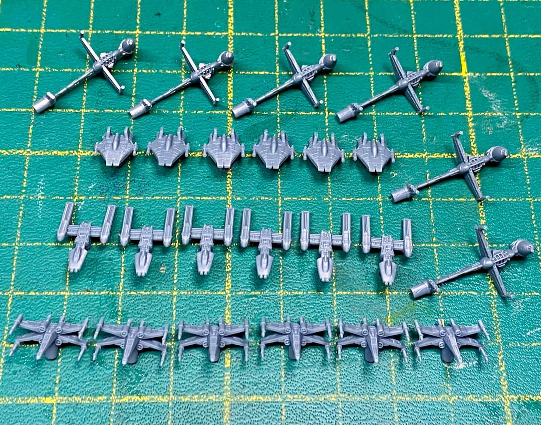 SW Armada Rebel Fighters Pack #1 (24 Fighter Miniatures) - Etsy