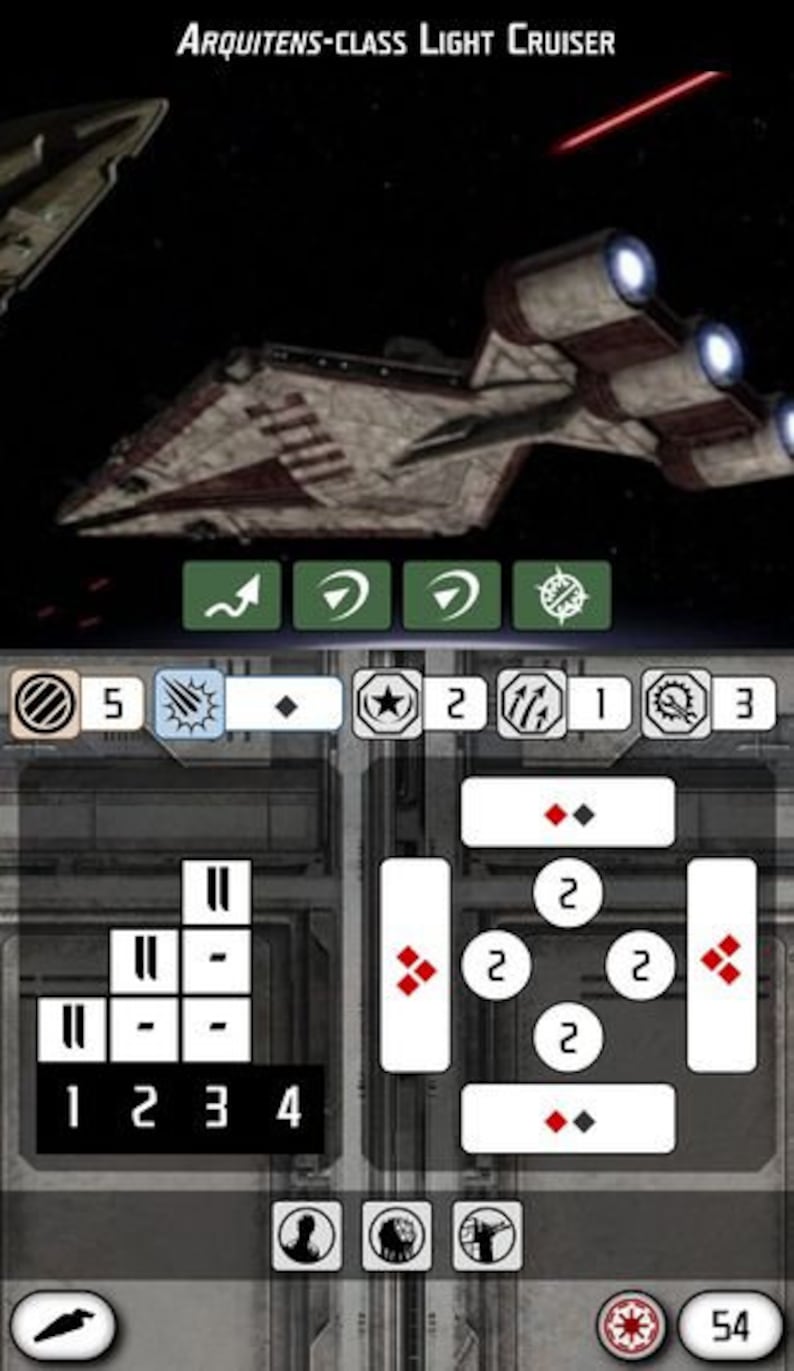 SW Armada Arquitens-class Light Cruiser Miniature (1 Miniature) - Etsy