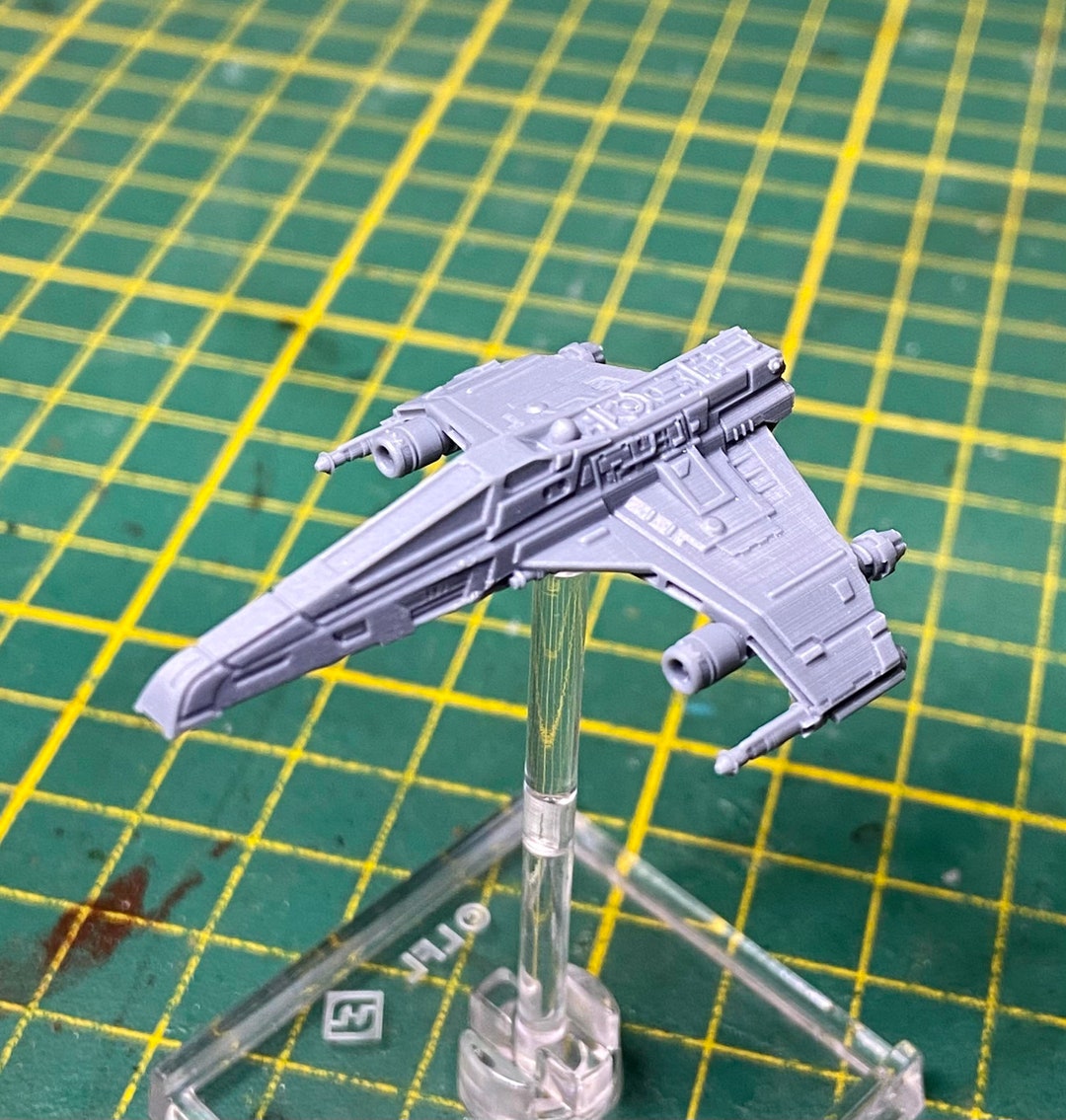 SW New Republic E-wing Fighter 1:270 by Mel Miniatures - Etsy