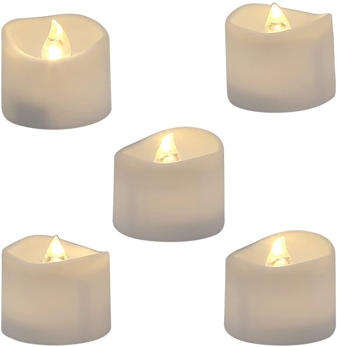 12 Pack White Flameless Candles LED - Etsy