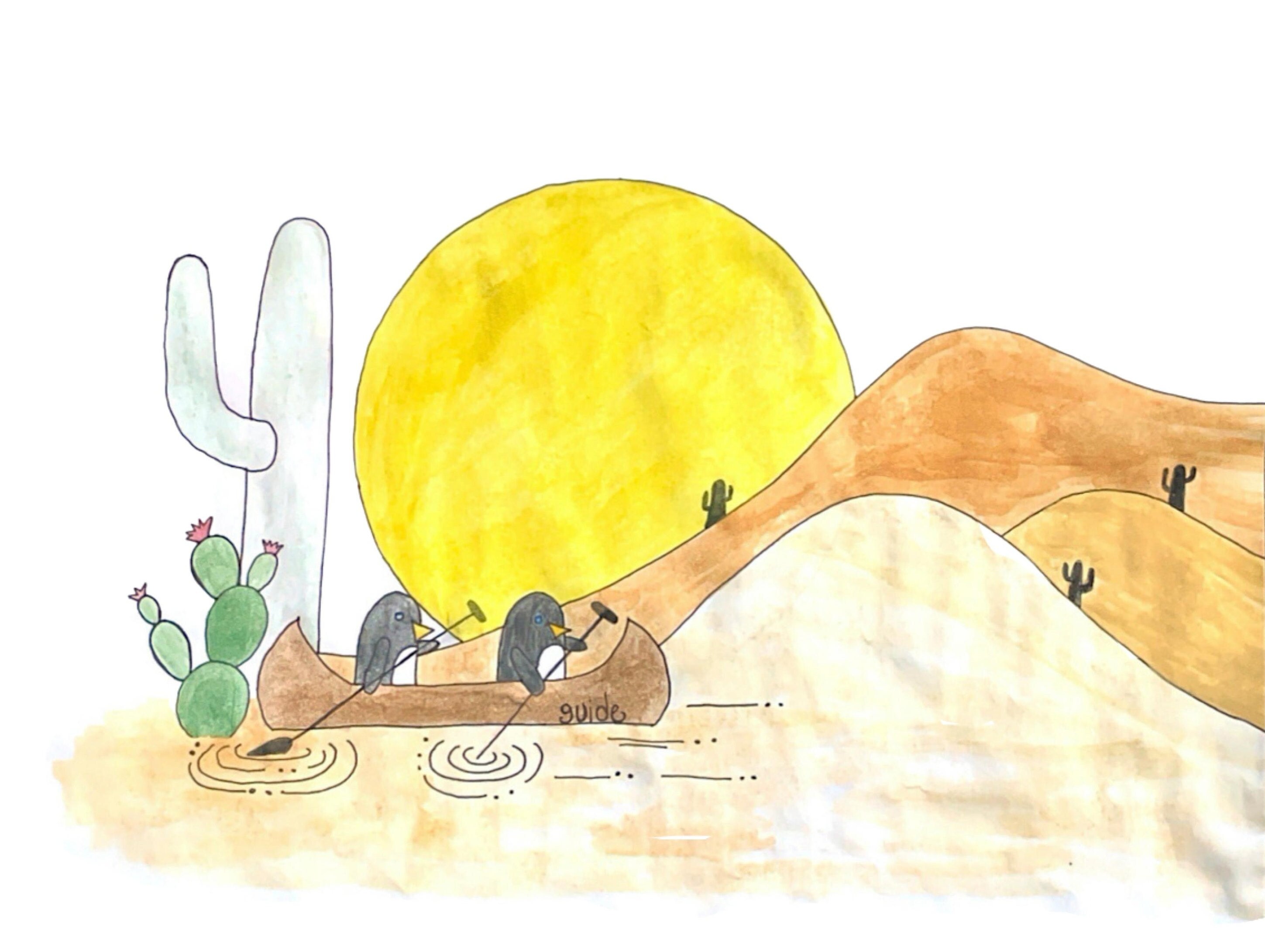 Sure Does Riddle Two Penguins Paddling In The Desert Etsy sure-does-riddle-two-penguins-paddling-in-the-desert-etsy
