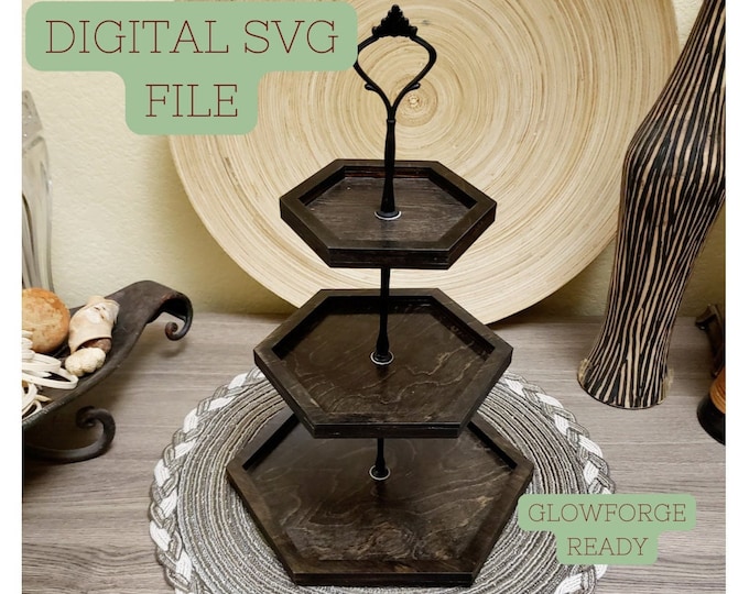 Three Tiered Tray-svg File-circle - Etsy Canada