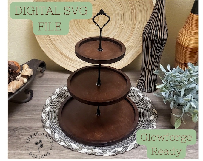 Three Tiered Tray-svg File-circle - Etsy Canada