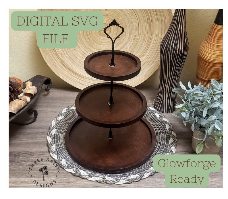 SVG File / Tiered Tray Laser Cut File / DIGITAL DOWNLOAD / - Etsy Canada