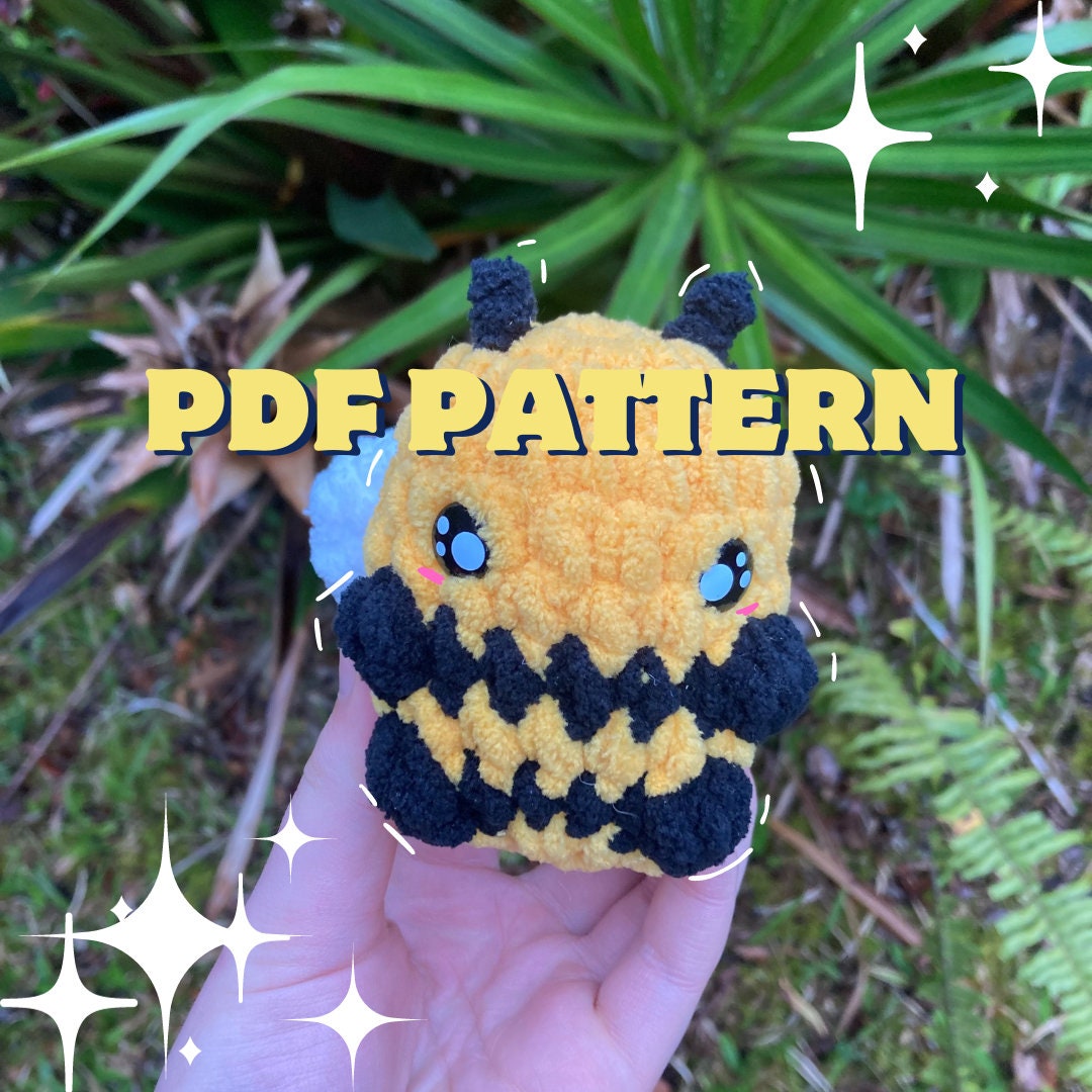 Crochet Mini Bee Pattern, Sitting Bee Pattern. - Etsy