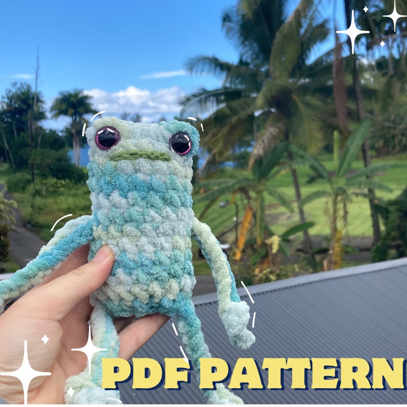 Crochet Leggy Frog Pattern. - Etsy