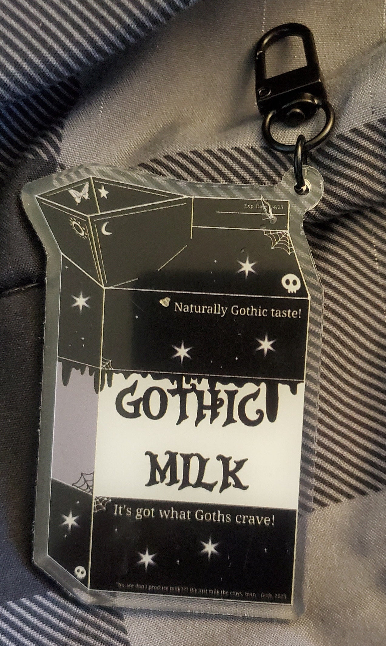 Gothic Milk Keychain - Etsy