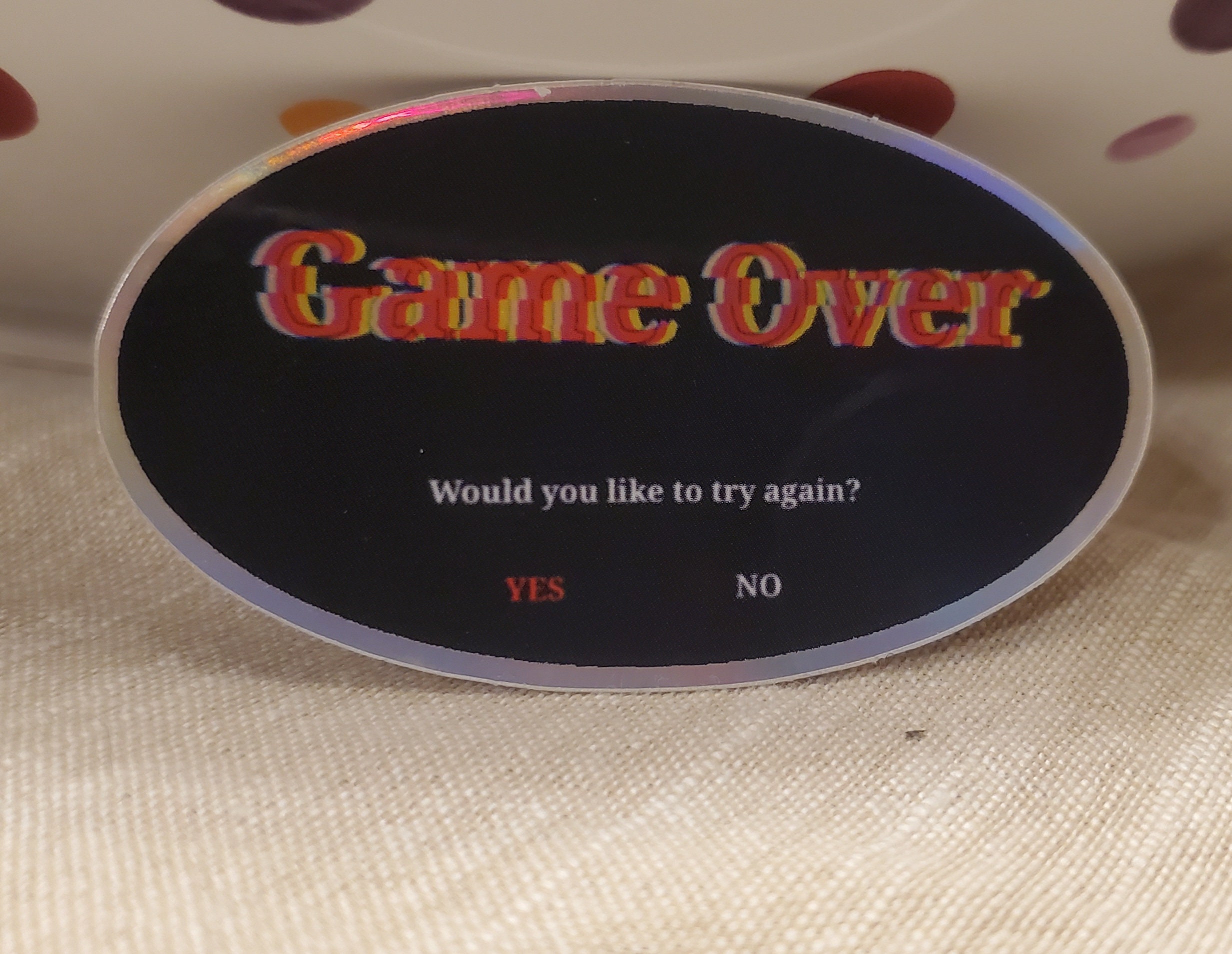 Game Over Sticker - Etsy