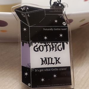 Gothic Milk Keychain - Etsy