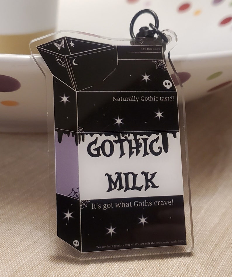 Gothic Milk Keychain - Etsy