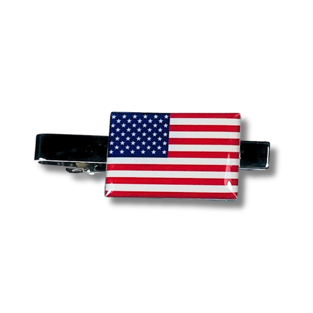 United States Flag, Tie Clip Tie Bar, State Flag, Worldwide Souvenirs ...