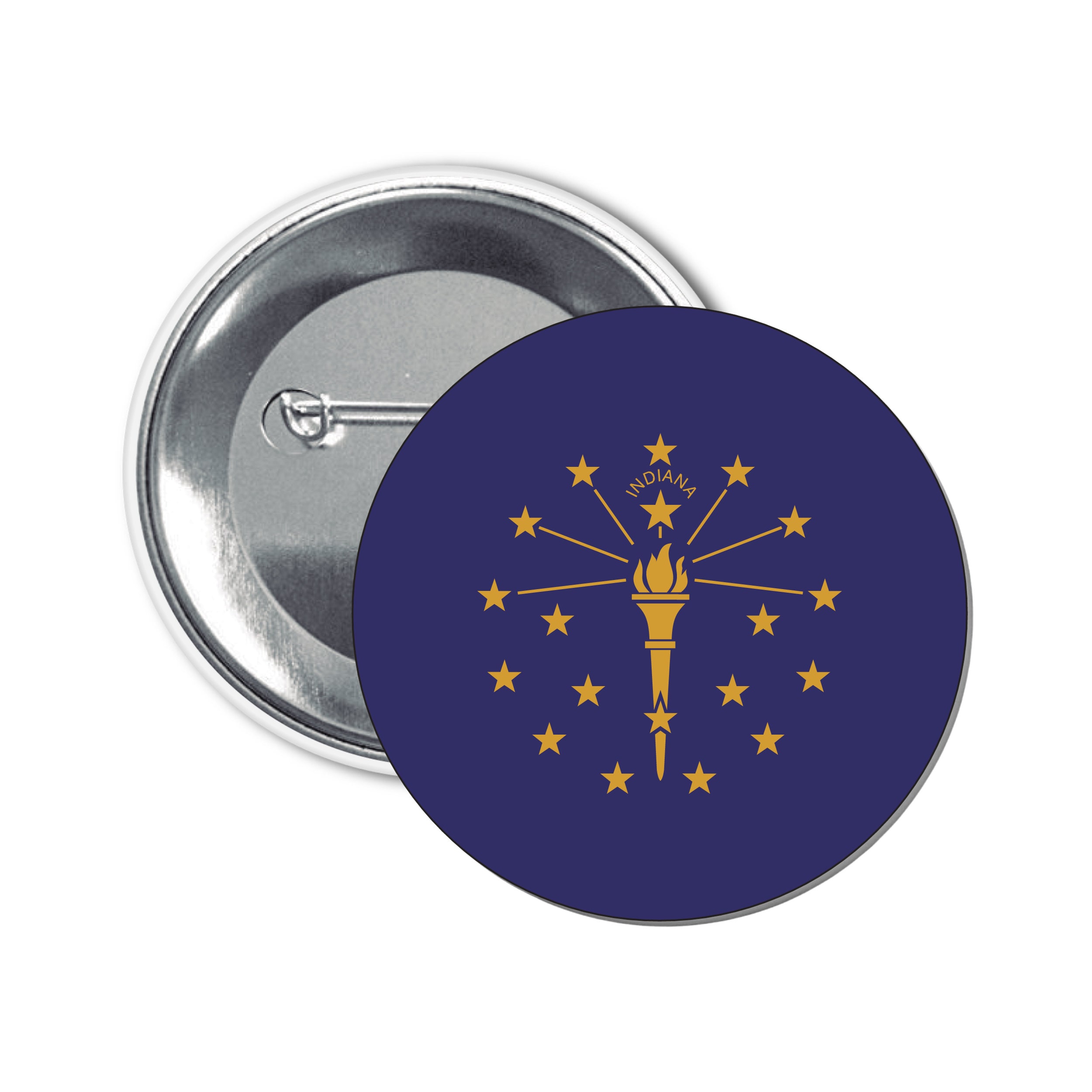 Indiana Button, Flag Button, Worldwide Souvenirs, USA Button, Indiana ...