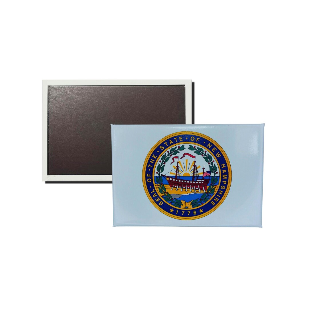 Horizontal Magnet - State Seal New Hampshire - USA - Etsy