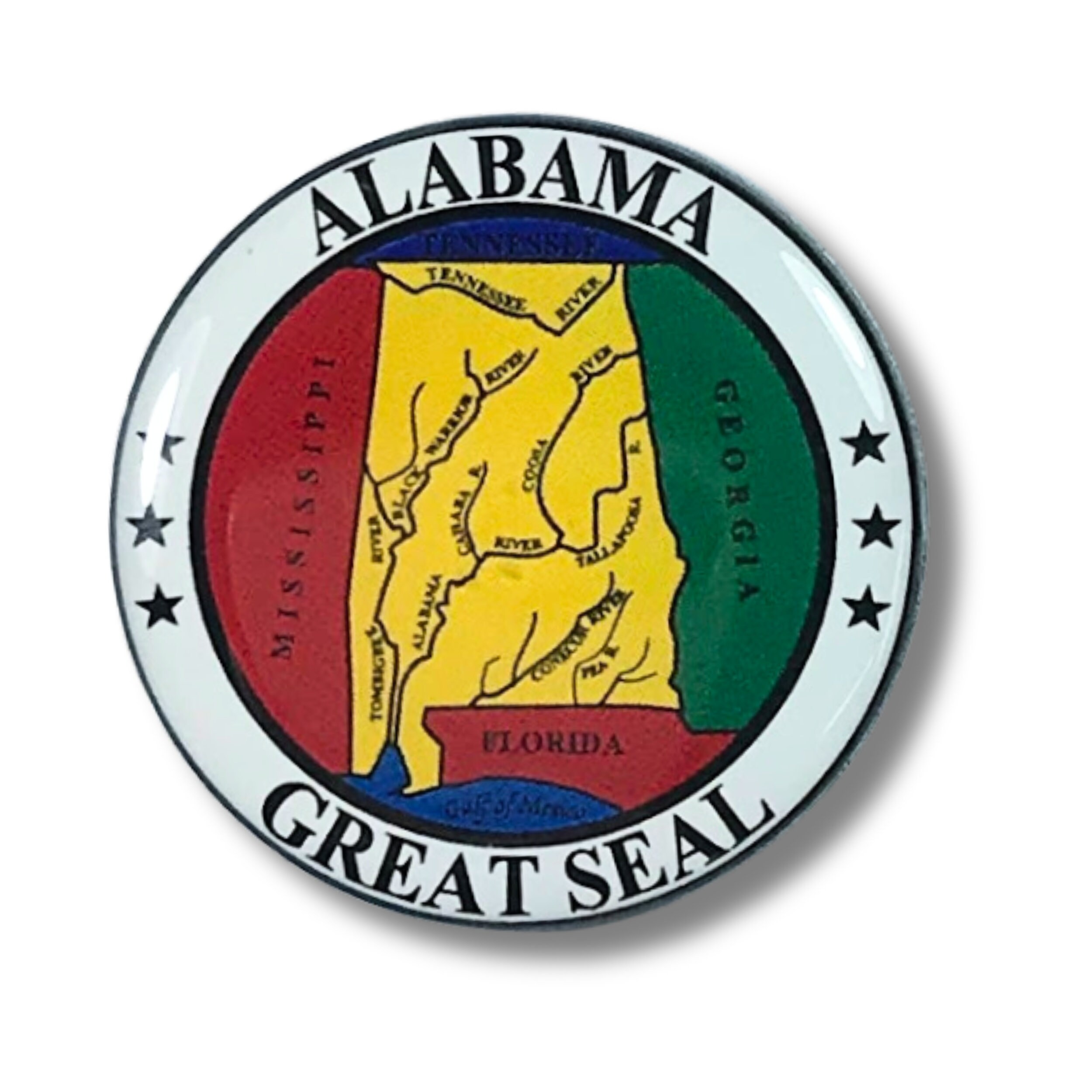Alabama Seal, State Seal, Alabama Enamel Pin, Seal Emblem Pin, Alabama ...