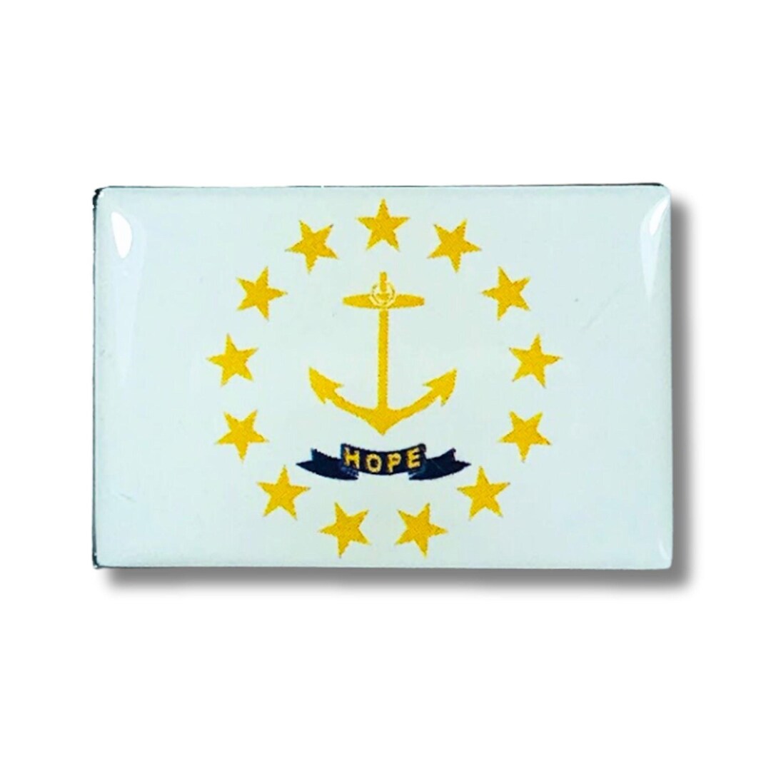 Pin - State Flag Rhode Island - USA - Etsy