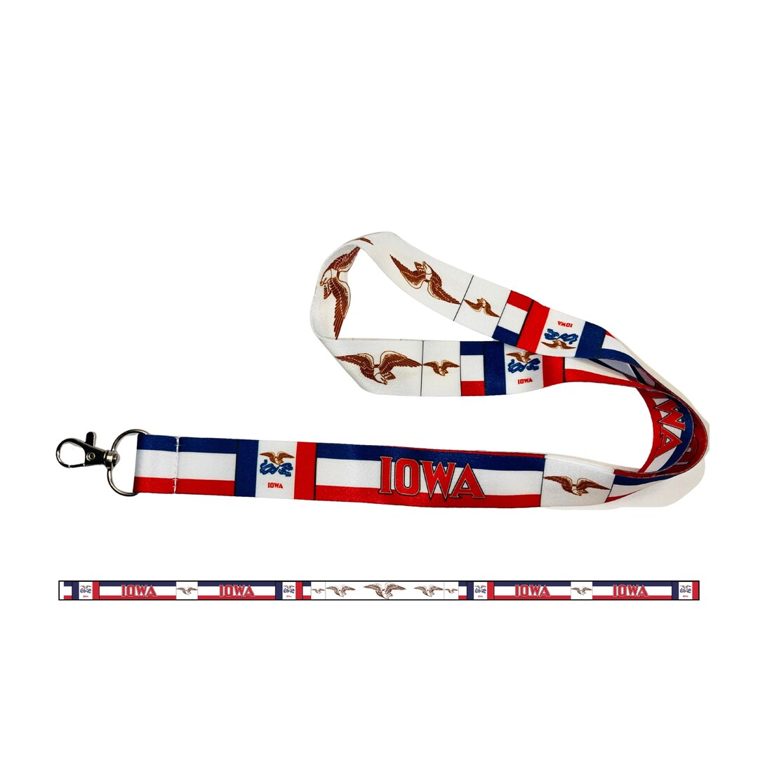 Iowa Lanyard, State Flag, Worldwide Souvenirs, Patriotic Americans and ...