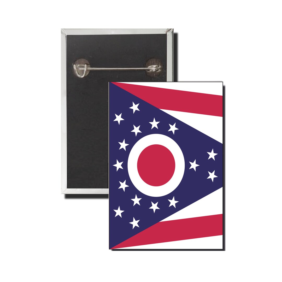 Ohio Flag Button Worldwidesouvenirs Flag Button USA Button - Etsy