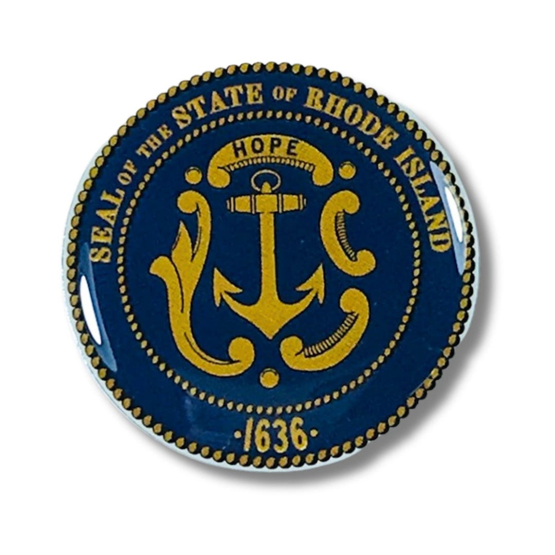 Pin - State Seal Rhode Island - USA - Etsy