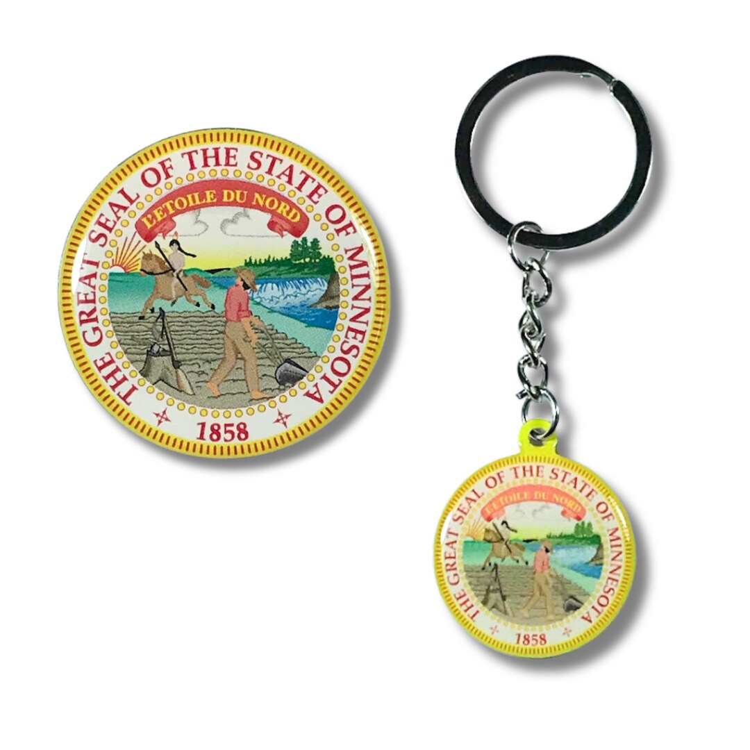 Minnesota Seal, Enamel Pin, Seal Keychain, Adorable Collections State ...