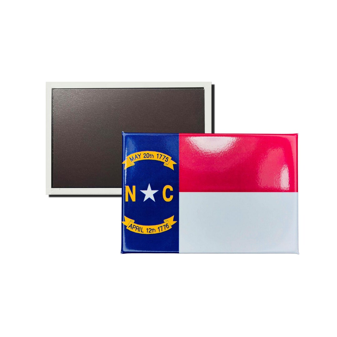 Horizontal Magnet - State Flag North Carolina - USA - Etsy