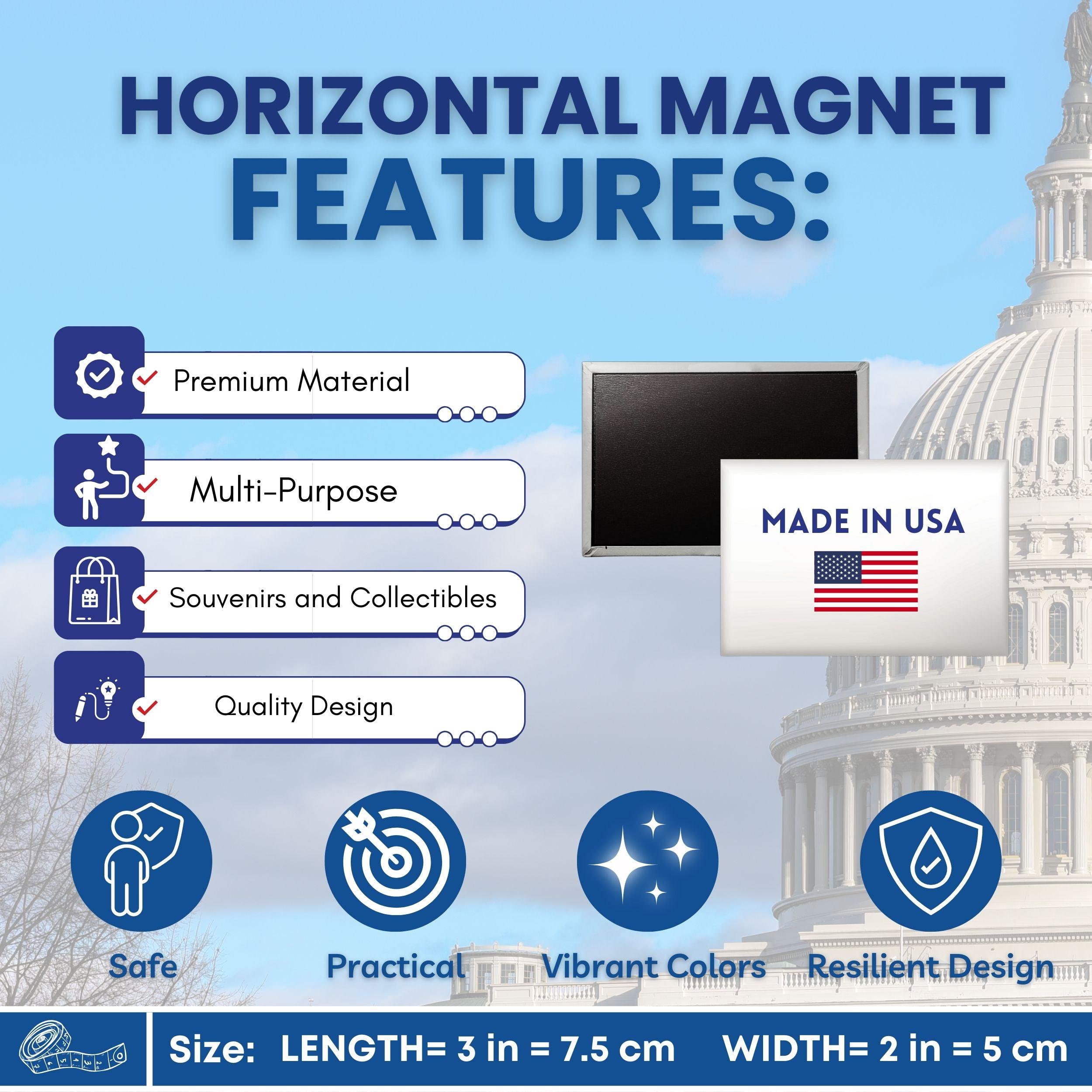 Horizontal Magnet - State Flag Pennsylvania - USA - Etsy