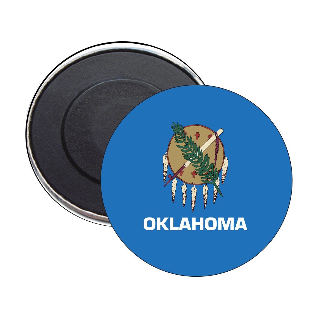 Oklahoma Flag, Flag Magnet, Worldwide Souvenirs, Magnet, USA Magnet ...