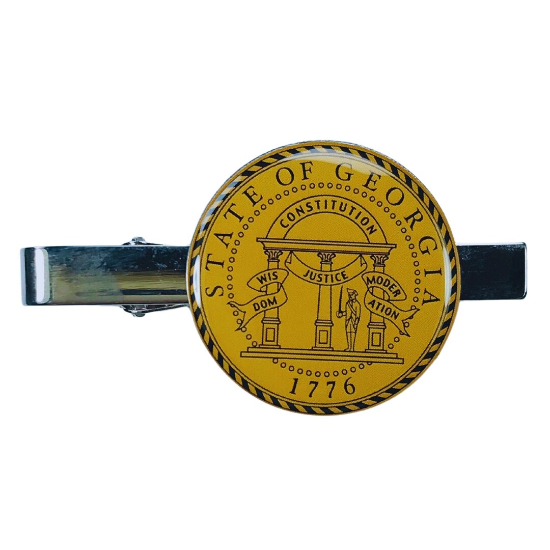 Tie Clip - State Seal Georgia - USA - Etsy