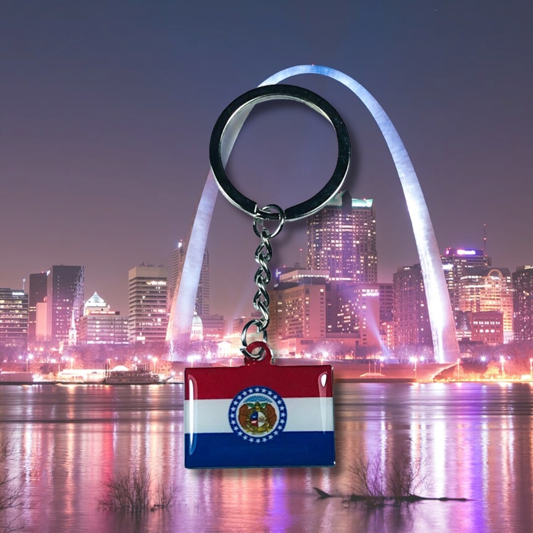 MISSOURI State Flag Keychain Missouri Keychain Missouri - Etsy