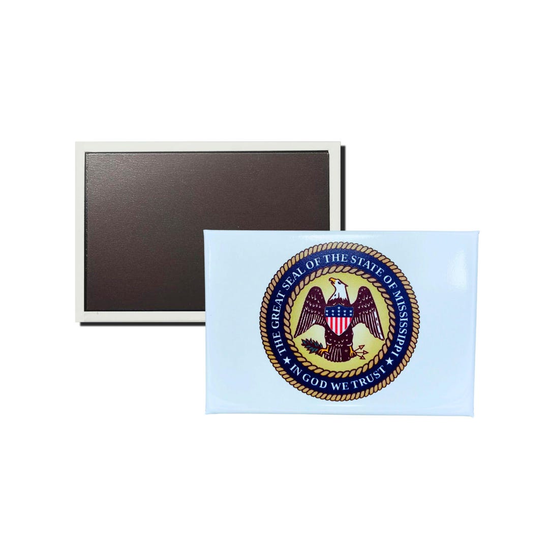 Horizontal Magnet - State Seal Mississippi - USA - Etsy