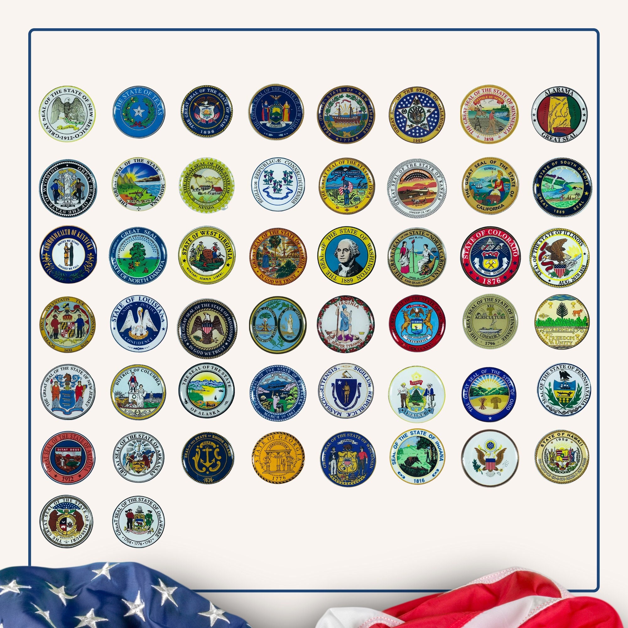 Seal Pins, United States State Seals, State Seal, Worldwide Souvenirs ...