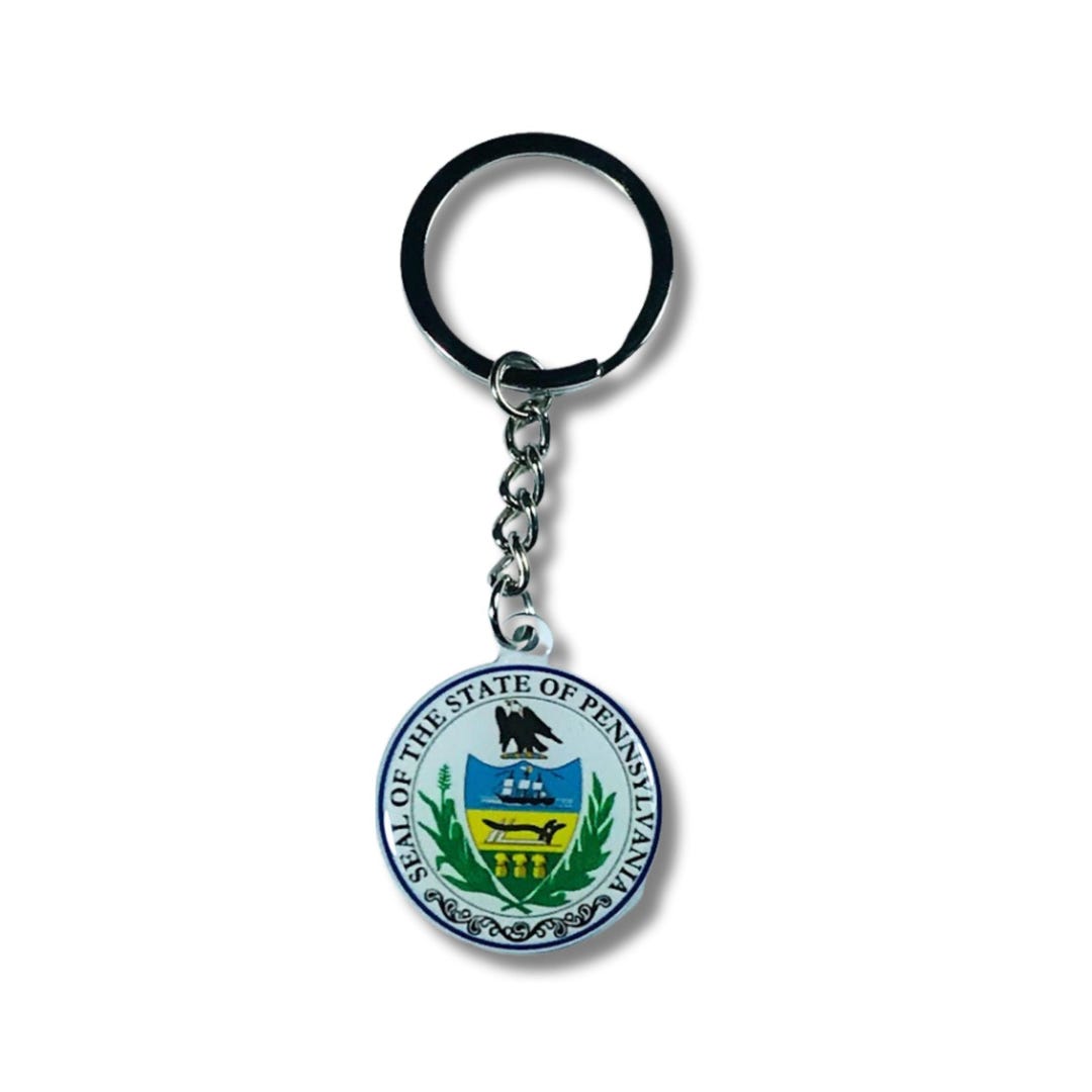 Metal Keychain - State Seal Pennsylvania - USA - Etsy