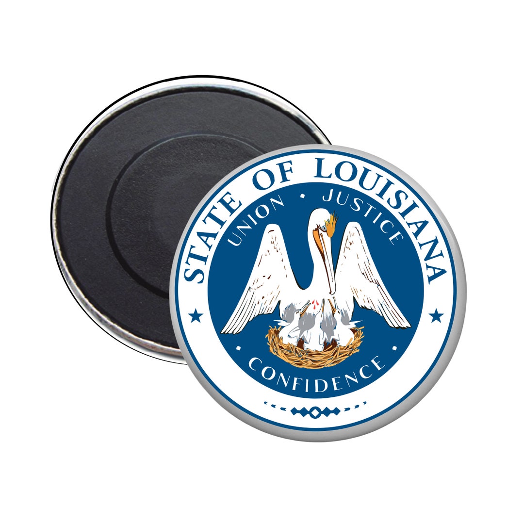 Louisiana Seal Magnet, Magnets, Worldwide Souvenirs, Seal Magnet, USA ...