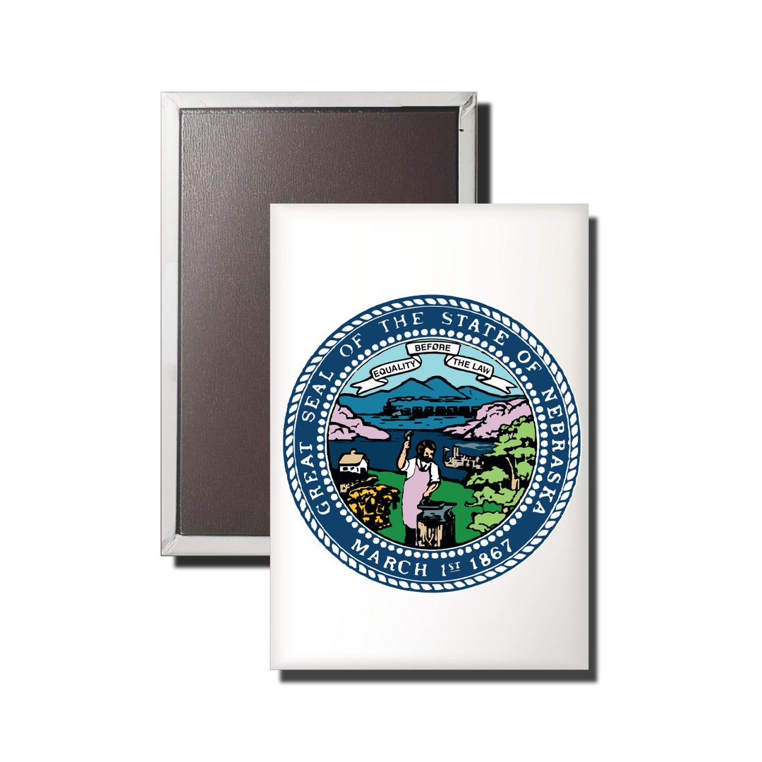 Nebraska Magnet, Magnets, Worldwide Souvenirs, Seal Magnet, USA Magnet ...