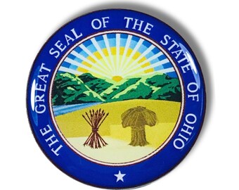 Florida Seal, State Seal, Florida Enamel Pin, Seal Emblem Pin, Florida ...