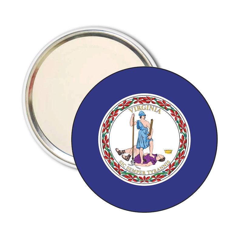 Virginia Mirror, Flag Mirror, Worldwidesouvenirs, Flag Mirror, United ...